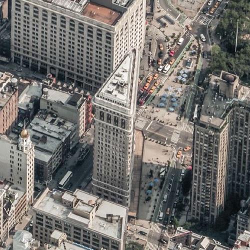 Flatiron Building in New York, NY (Google Maps)