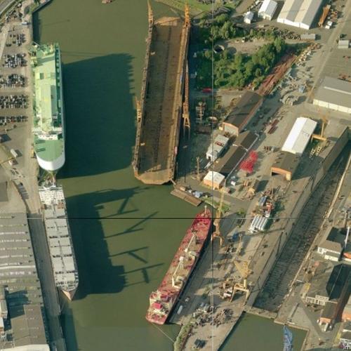 Lloyd shipyard in Bremerhaven, Germany (Google Maps)