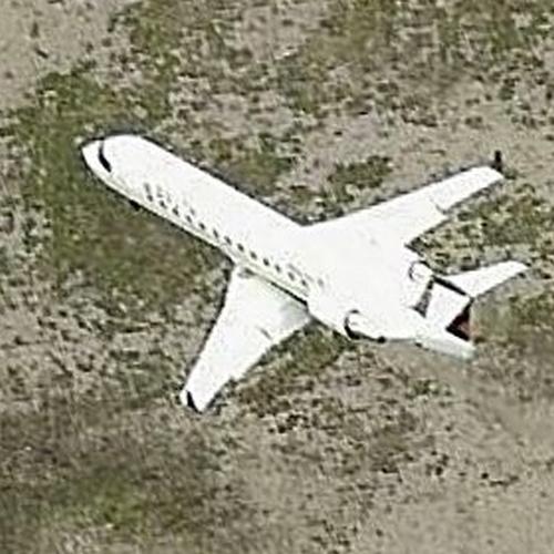 Jet in flight in Des Moines, IA (Google Maps) (#7)