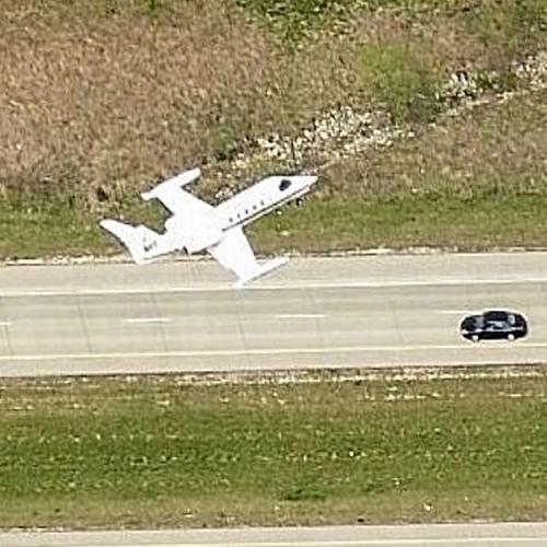 Jet in flight in Norwalk, IA (Google Maps) (#8)