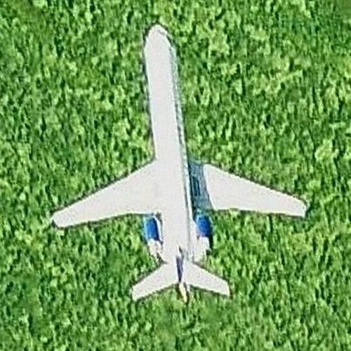 Jet in flight in Eugene, OR (Google Maps) (#9)