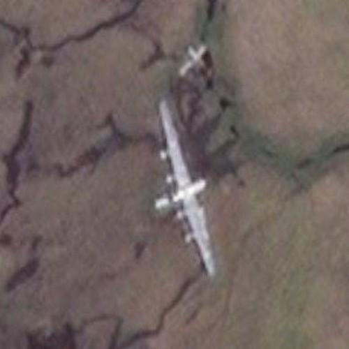 The Atka B-24D Liberator in Atka, AK (Google Maps)