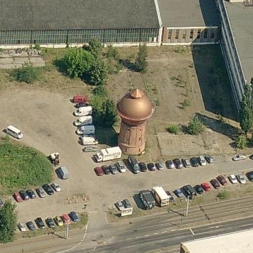 Cottbus railway water tower in Cottbus, Germany (Google Maps)