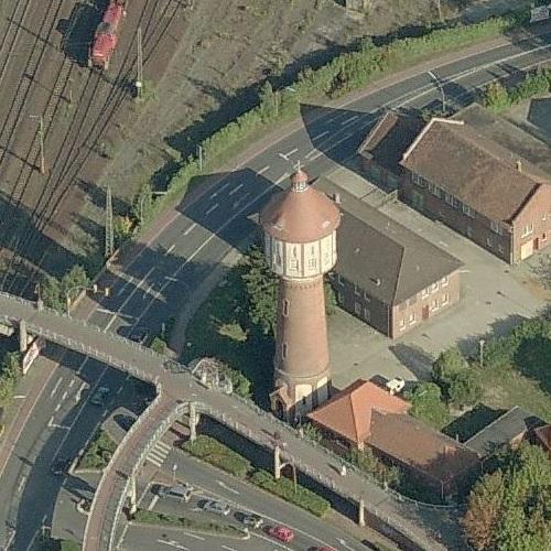 Lingen water tower in Lingen, Germany (Google Maps)