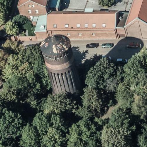 Schkeuditz water tower in Schkeuditz, Germany (Google Maps)