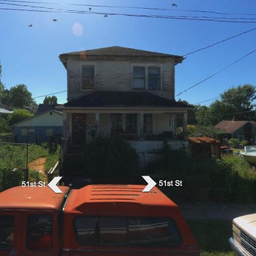 Lumberjack Dexter's house ("Dexter") in Astoria, OR (Bing Maps)