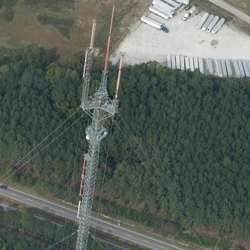 WNCN Tower in Auburn, NC (Google Maps)