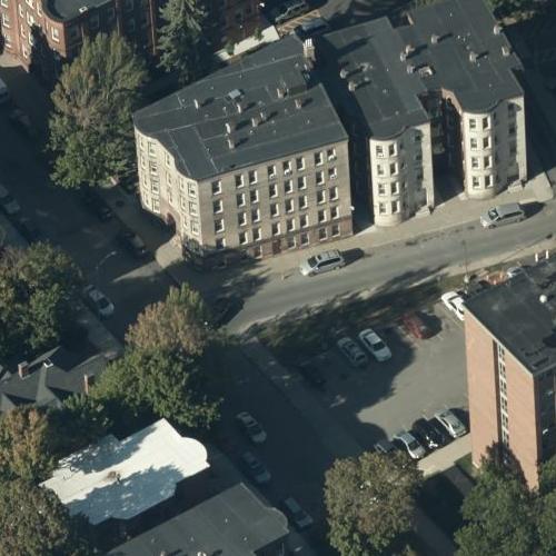 Geographical Center of Massachusetts in Worcester, MA (Google Maps)