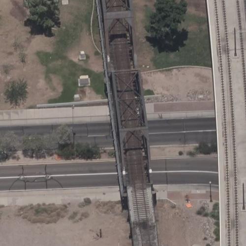 2020 Tempe Town Lake train derailment site in Tempe, AZ (Google Maps)