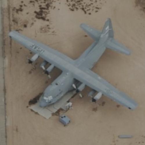 Lockheed C-130 Hercules in Albuquerque, NM (Google Maps)