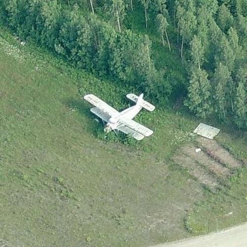 An-2V in Rovaniemi, Finland (Google Maps)