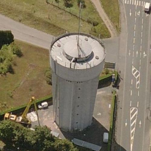 Mondeville Water Tower in Caen, France (Google Maps)