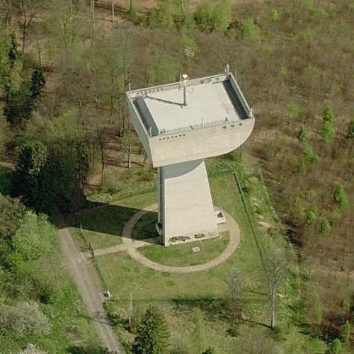 Sandweiler water tower in Sandweiler, Luxembourg (Google Maps)