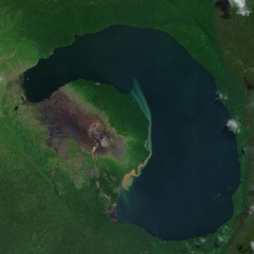 Mount Gharat & Lake Letas in Jolap, Vanuatu (Google Maps)