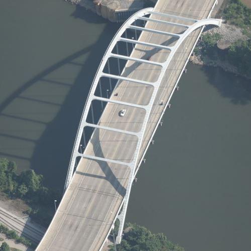 Korean War Veterans Memorial Bridge in Nashville, TN (Google Maps)