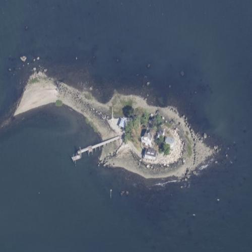Wee Captain Island in Greenwich, CT (Google Maps)