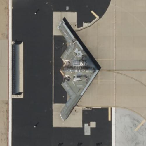 B-2 Spirit being fitted out in Palmdale, CA (Google Maps)