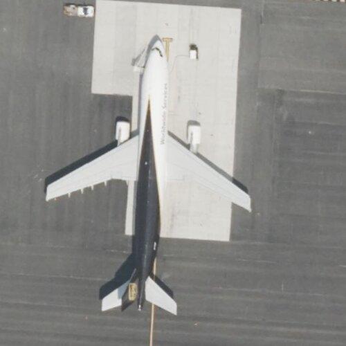 Airplane Parked in Columbus, OH (Google Maps)