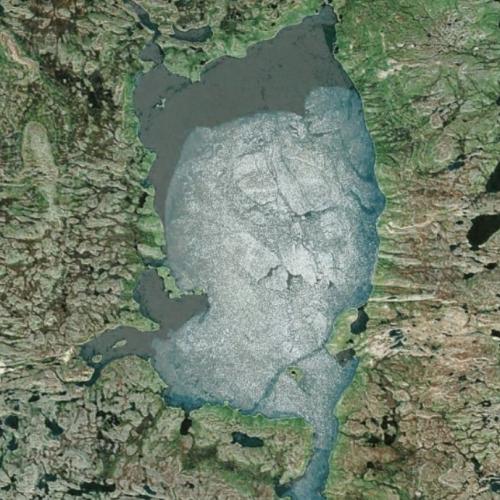 Beaverhill Lake in Lutselk'e, Canada (Google Maps)