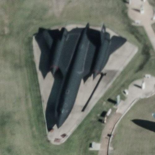 SR-71 Blackbird in Barksdale AFB, LA (Google Maps) (#2)