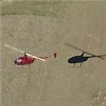 Helicopter in flight in Atlanta, GA (Google Maps)