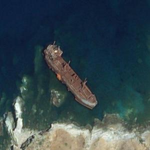 Shipwreck of the Semiramis in Andros, Greece - Virtual Globetrotting